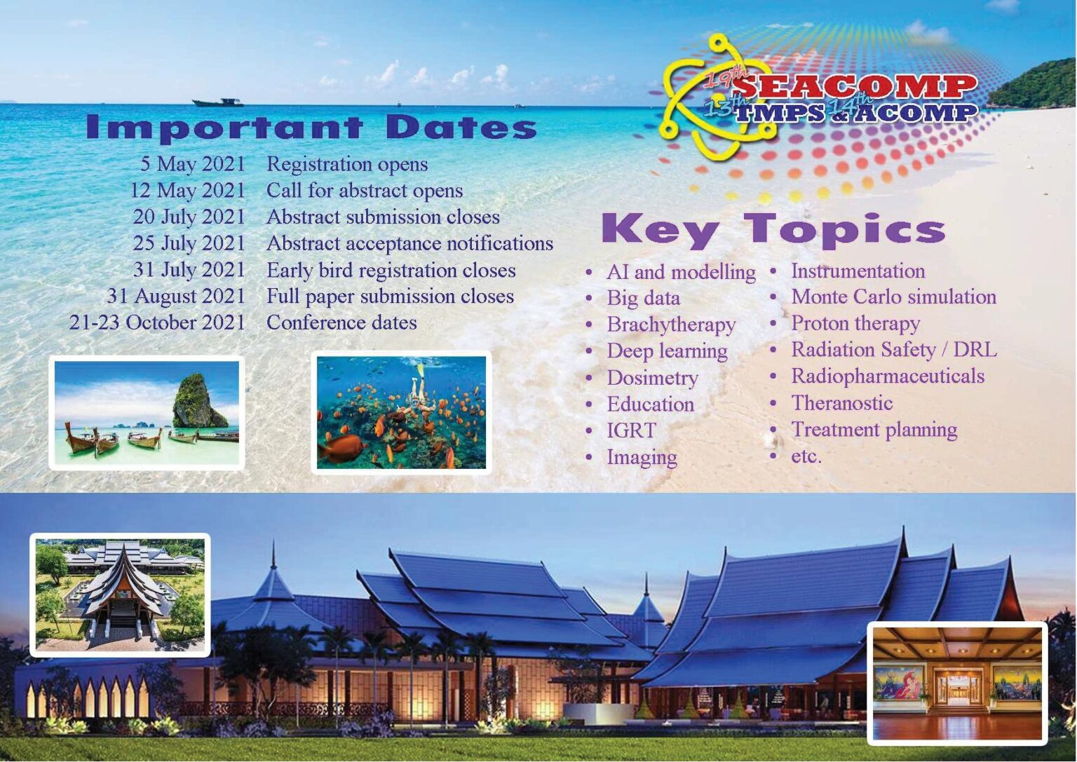 SEACOMP 2021 announced on October 21-23, 2021, Phuket, Thailand – Asia ...